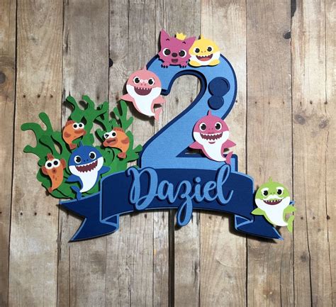 Baby Shark Cake Topper Baking Accessories And Cake Decorating Home