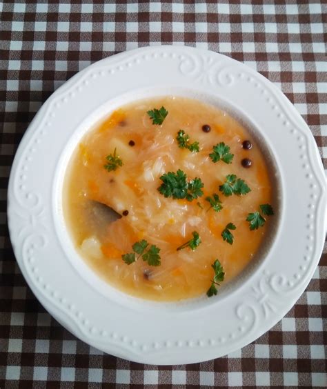 Zupa Kapu Niak Z Kiszonej Kapusty Przepis Przyslijprzepis Pl