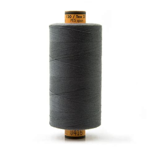Bobine fil à coudre 1000m tout tissus Amann Belfil Gris foncé FUS416