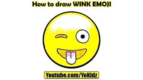 How To Draw A Winky Face Emoji