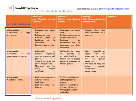 Parrilla De Contenido Plantillas Excel Word PDF 2024