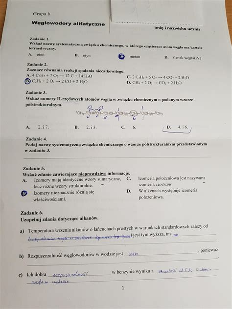 To jest chemia 2 zakres rozszerzony węglowodory alifatyczne