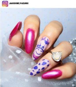 Cute Cow Nail Art Designs For Nerd About Town