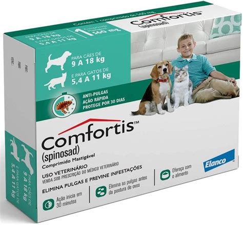 Comfortis 9 A 18kg Verde ELANCO Antipulga E Carrapaticida
