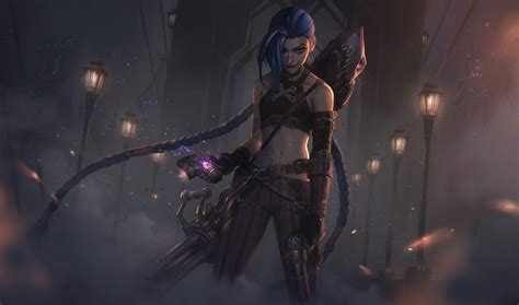 Arcane Jinx Splash Art K Wallpaper Hd Tv Shows Wallpapers K