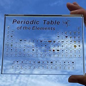 Periodic Table With Real Elements Inside Acrylic Periodic Table With