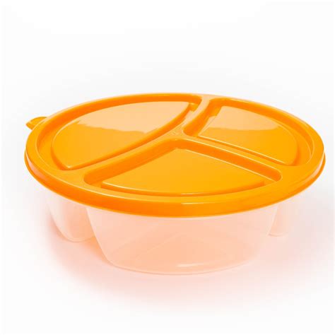POJEMNIK NA ŻYWNOŚĆ DZIELONY NA 3 LUNCHBOX OKRĄGŁY 11738804871