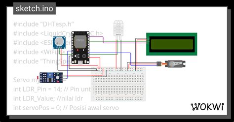 automatic jemuran modif wokwi esp32 stm32 arduino simulator