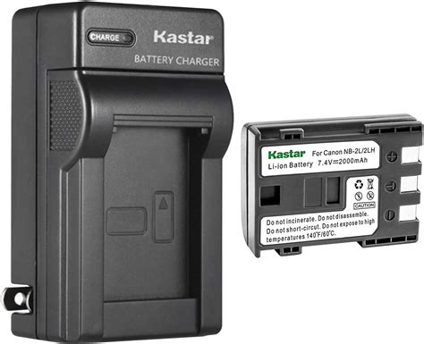 Amazon Kastar Battery 1 Pack And AC Charger For Canon NB 2L NB
