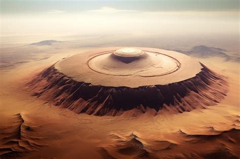 Premium Photo The Olympus Mons On Mars One Of The Tallest Volcanoes