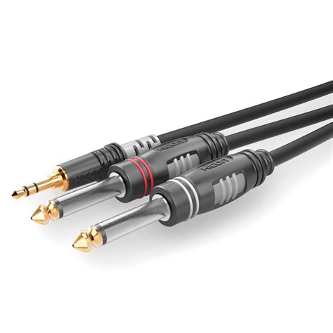 Cablu Audio Jack Stereo 3 5mm La 2 X Jack Mono 6 35 T T 1 5m HBA 3S62 0150