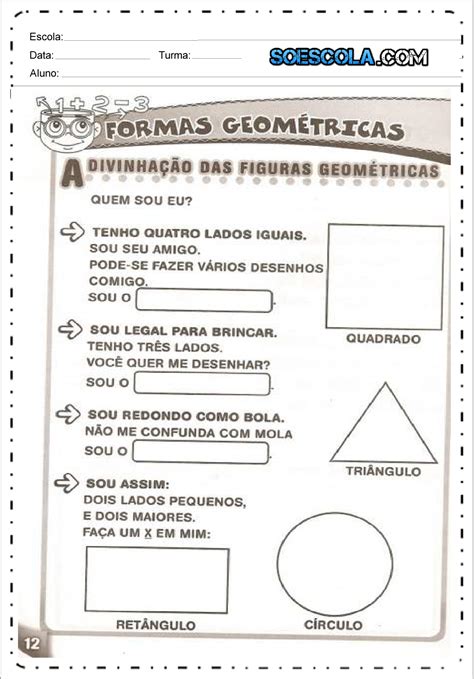 Conhecendo As Formas Geom Tricas Planas Planos De Aula Ano