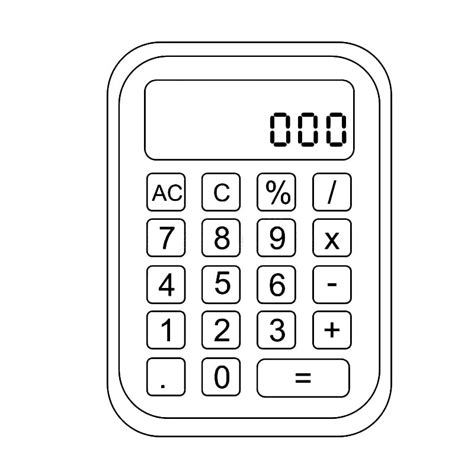 Desenhos De Calculadora 8 Para Colorir E Imprimir ColorirOnline