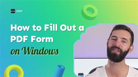 How To Fill Out A Pdf Form On Windows Youtube