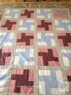 Kalan kumaşlardan patchwork örtü 10marifet org