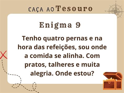 Ca A Ao Tesouro Pronto Para Imprimir Em Pdf Enigmas