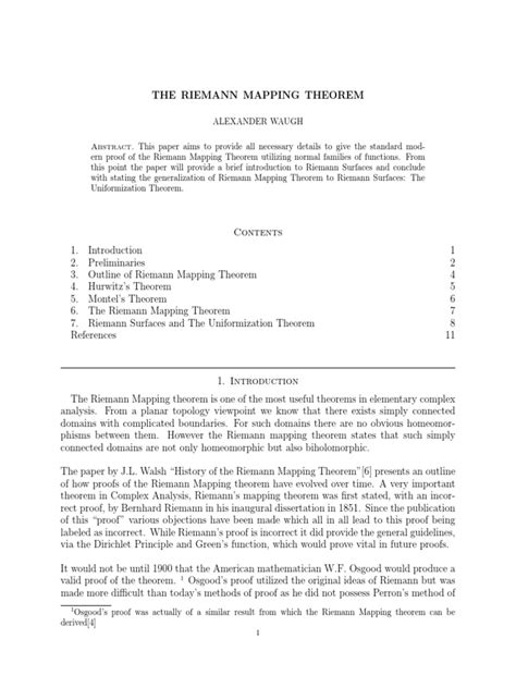 the riemann mapping theorem pdf topology function mathematics