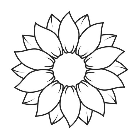 Premium Vector Sunflower Clipart Sunflower Vector Sunflower