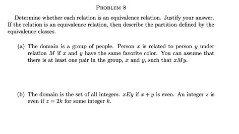 solved problem 8 determine whether each relation is an