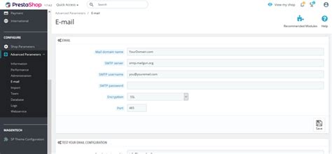 How To Use Mailgun On Prestashop As Custom SMTP Configuring And Using