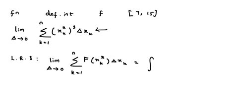solved consider the following limit of riemann sums of a function f on [a b] identify f and