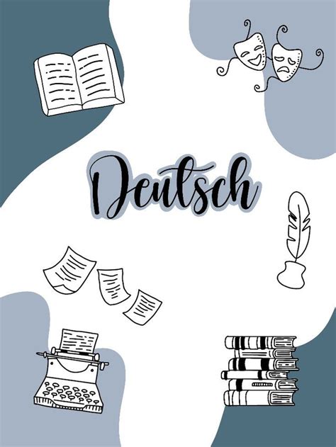 The Words Dettsh Surrounded By Doodles And Books