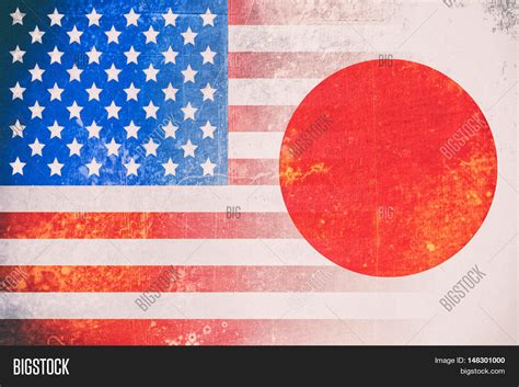 USA Japan Flags Image Photo Free Trial Bigstock
