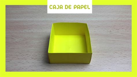 C Mo Hacer Una Caja De Papel Paso A Paso Origami F Cil Youtube