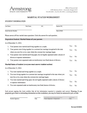 Fillable Online 1516 Marital Status Worksheet Apache Fax Email Print