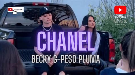 Becky G Peso Pluma Chanel YouTube