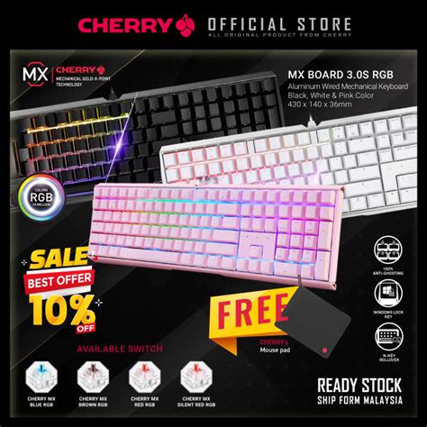 CHERRY MX BOARD 3 0S High Quality CHERRY MX Switch RGB Aluminium Wired