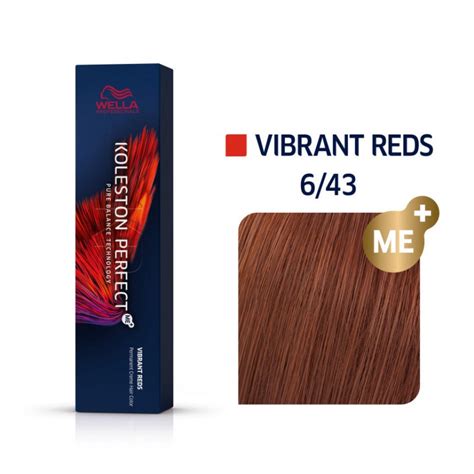 Wella Koleston Perfect Me Vibrant Reds 6 43 Ξανθό Σκούρο Κόκκινο Χρυσό 60ml