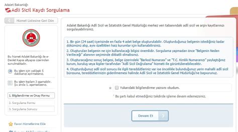 E Devlet Giri I Ve Online Adli Sicil Kayd Sorgulama S Zc