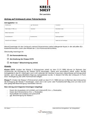 Ausfüllbar Online FE Antrag Umtausch EU docx Fax Email Drucken pdfFiller