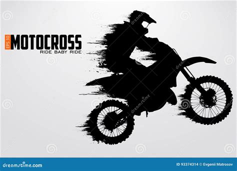 Motocross Silhouette Vector