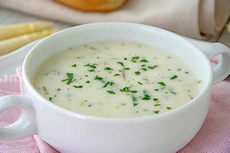 Spargel Kerbel Cremesuppe Rezept GuteKueche Ch