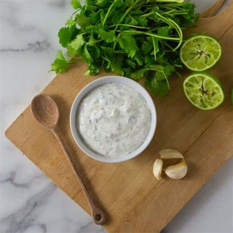 Easy Homemade Cilantro Lime Crema Sauce Analida S Ethnic Spoon