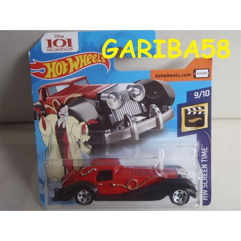 Hot Wheels Cruella De Vil 101 Dalmatas Disney 2018 Screen Time SC