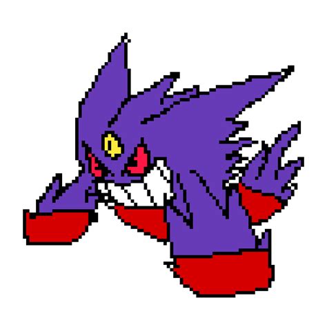 Pixilart Mega Gengar By Themythicalmew