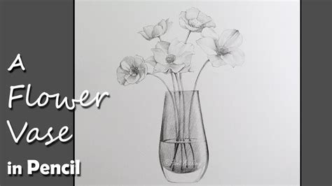 Drawing A Flower Vase In Pencil YouTube