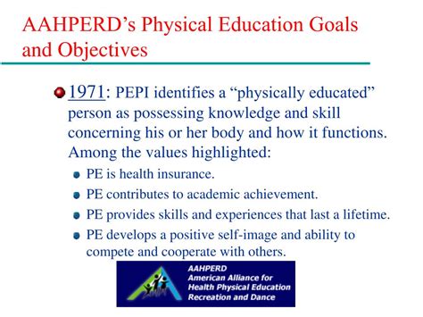 Ppt Chapter Objectives For Education And The Field Of Physical