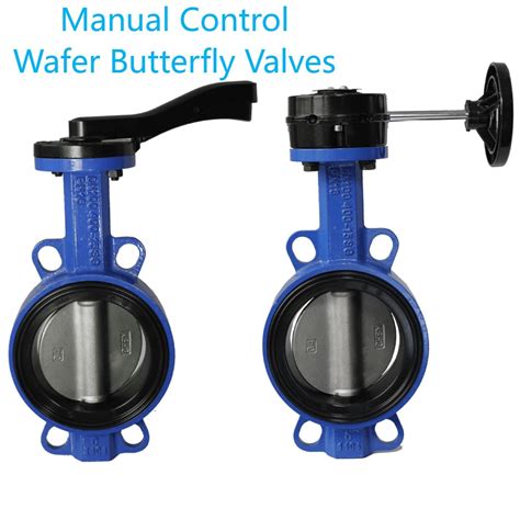 Pn16 Efficient Ductile Iron Body Lever Operated Wafer Lug Butterfly