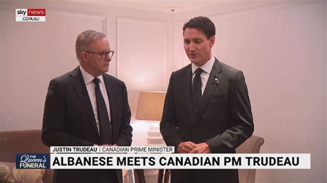 Albanese Meets With Canadian PM Justin Trudeau In London Sky News