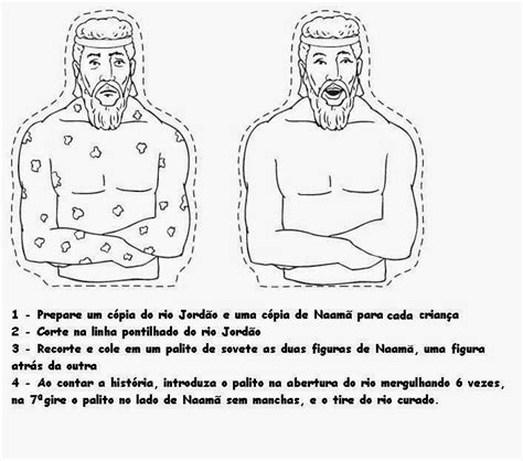 Primários Lição 07 Sirvo a um Deus que cura Naamã Artesanías de
