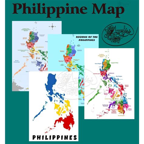 Philippine Map Education Wall Chart Laminated A Mapa Ng Pilipinas