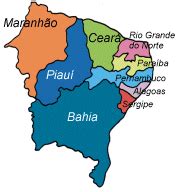 Mapa do Nordeste Portal da Câmara dos Deputados