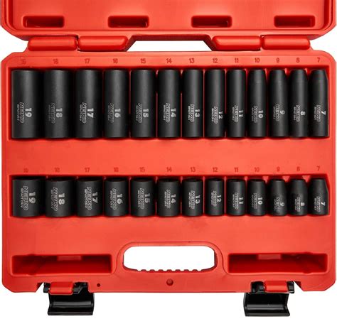 Juego De Dados De Impacto Largos Y Cortos Cuadrante 3 8 26 Piezas