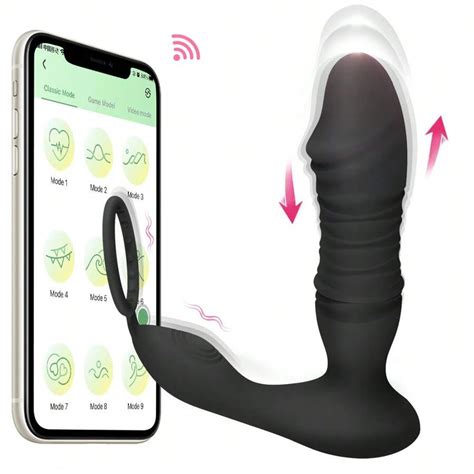 Juguetes Sexuales Anales Para Hombre Con Vibrador De Empuje Control