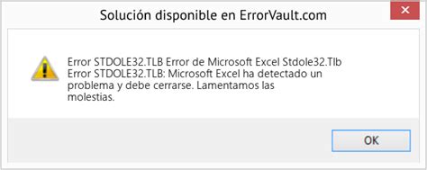 cómo arreglar error stdole32 tlb error de microsoft excel stdole32 tlb error stdole32 tlb