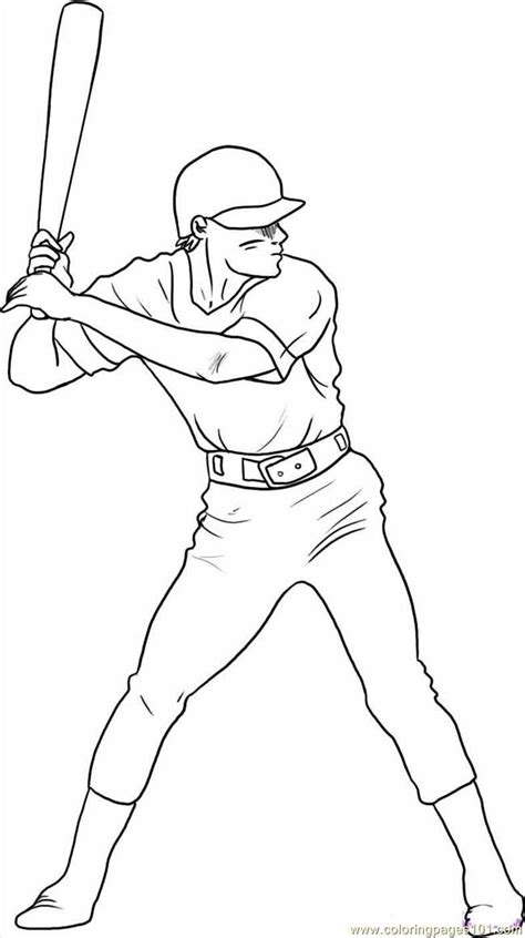 Coloriage Baseball gratuit à imprimer